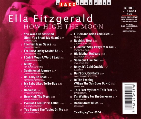 How High The Moon, Ella Fitzgerald | CD (album) | Muziek | bol.com
