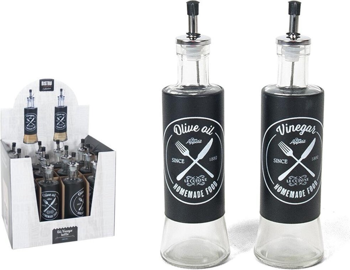 Olie / Azijn fles (2stuks) | Handig voor gebruik in de keuken | bol.com