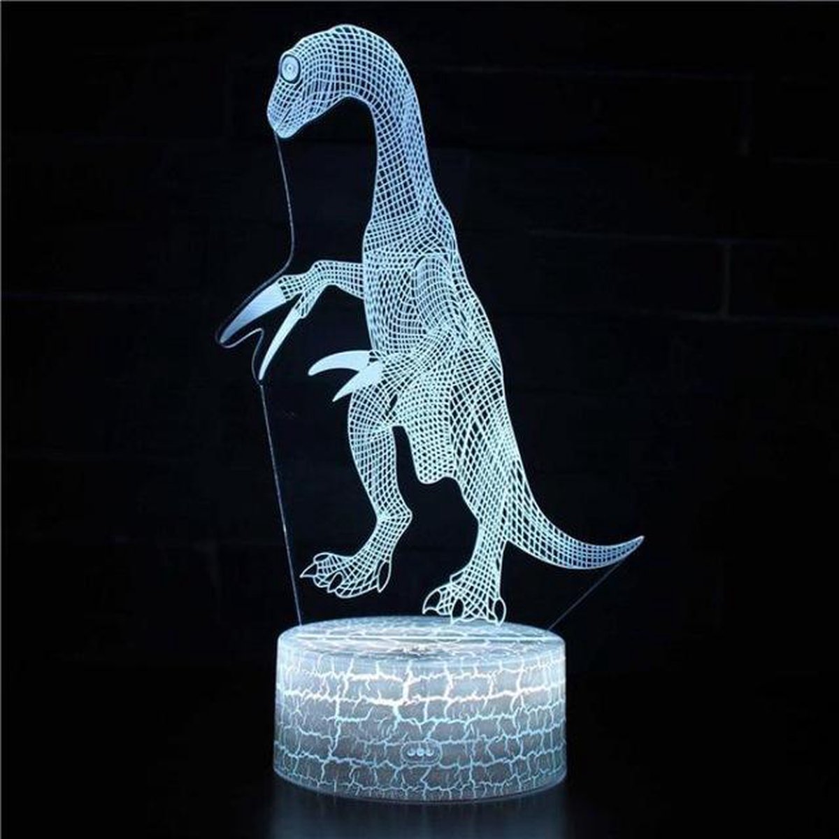 3D Led Lamp Tyrannosaurus Rex Raging Raptor Allerlei Dinosaurus met 7 ...