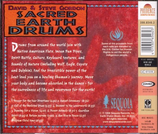 Sacred Earth Drums David Steve Gordon Cd Album Muziek Bol