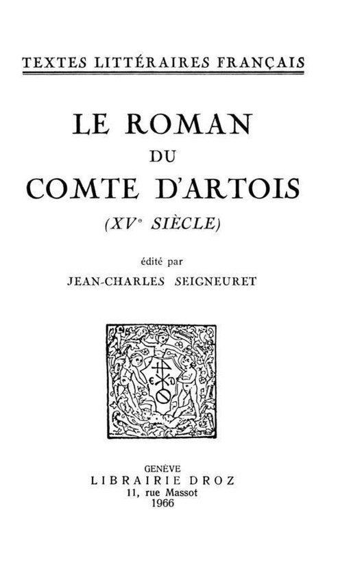 Textes littéraires français - Le Roman du Comte d'Artois (ebook ...