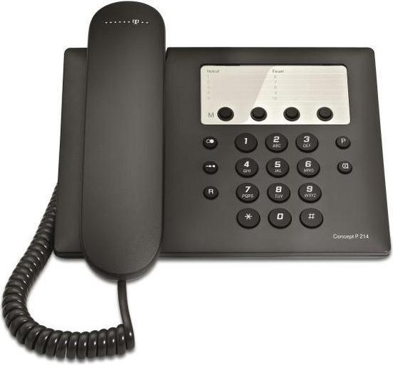 Telekom Concept P 214 - Single DECT telefoon - Zwart | bol