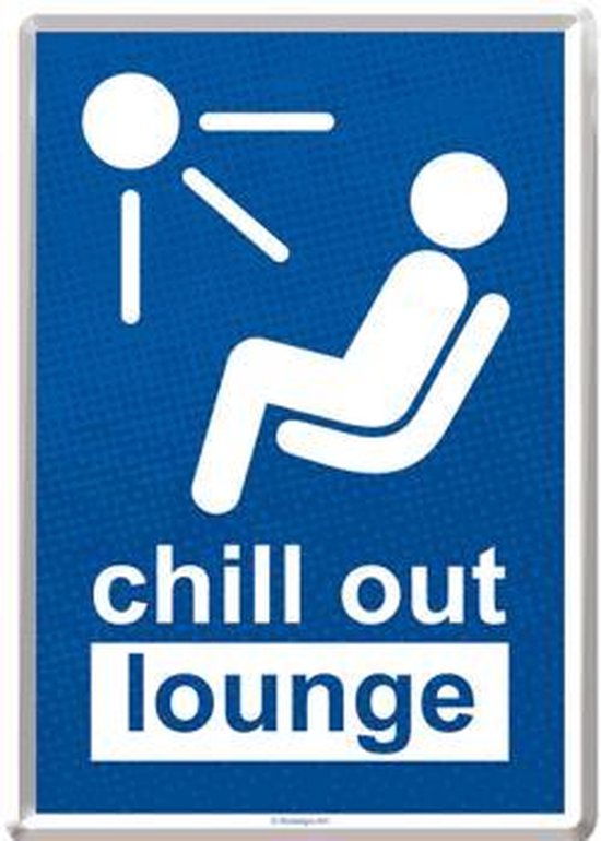 Metal card chill out lounge -10x14cm- | bol