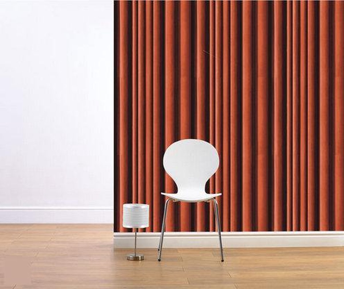 Dutch Wallcoverings - Vliesbehang streep - rood | bol.com