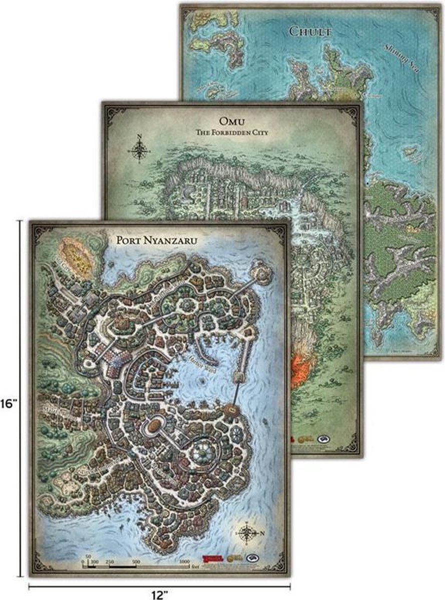Dungeons and Dragons (D&D) Tomb of Annihilation 4 Map Set | bol.com