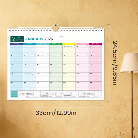 Kalender 2026 - Week Dag Planner - Afspraken Planning - 18 Maanden ...