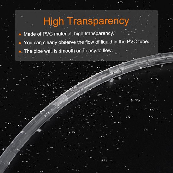 PVC transparante slang vinyl slang 9mm ID 12mm OD 10ft flexibel ...