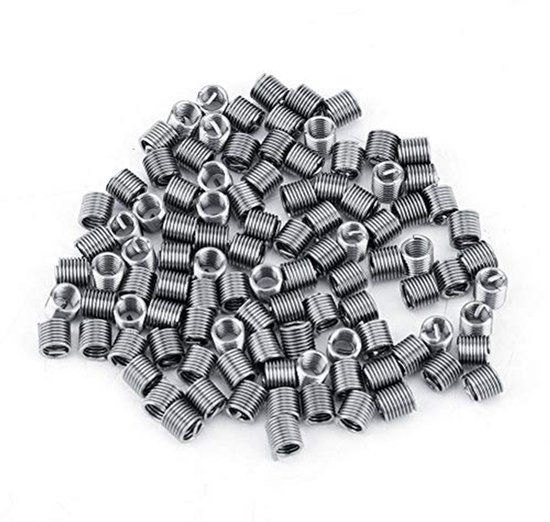 M4 Thread Inserts - 100 Stuks - RVS SS304 Spirale Helicale Draad ...