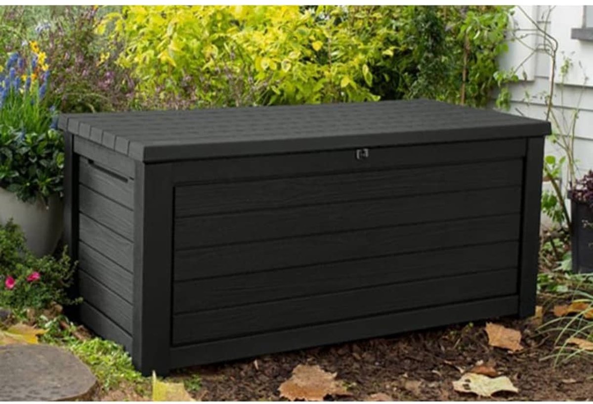 Keter Northwood Opbergbox - 630L - 155.1x72.4x69.4 cm - Grafiet | bol.com