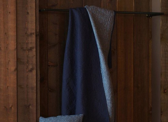 Pip Studio sprei Quilty Night dark blue - 180x265 cm | bol.com