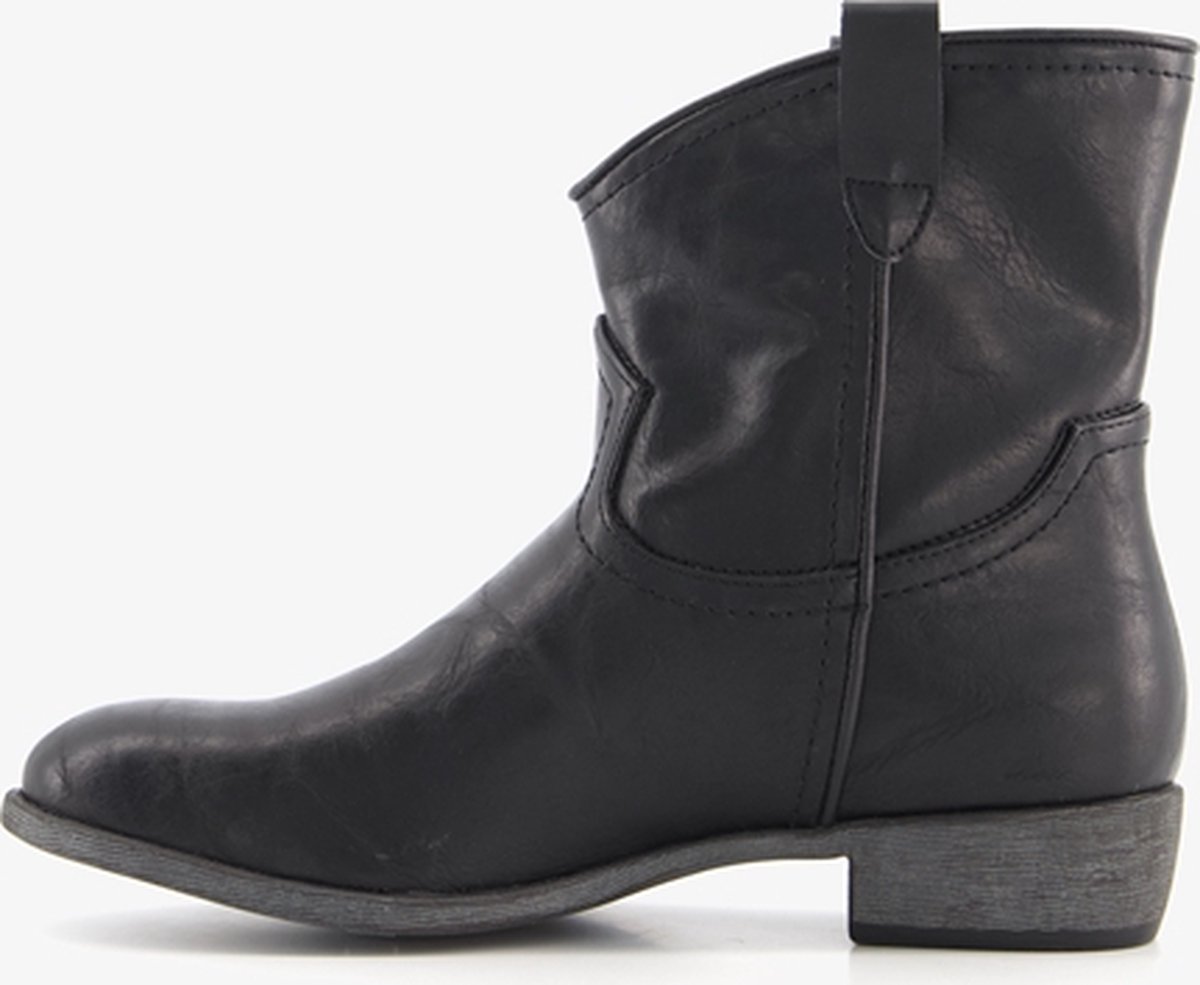 Blue Box lage dames cowboy western boots - Zwart - Maat 36 | bol.com