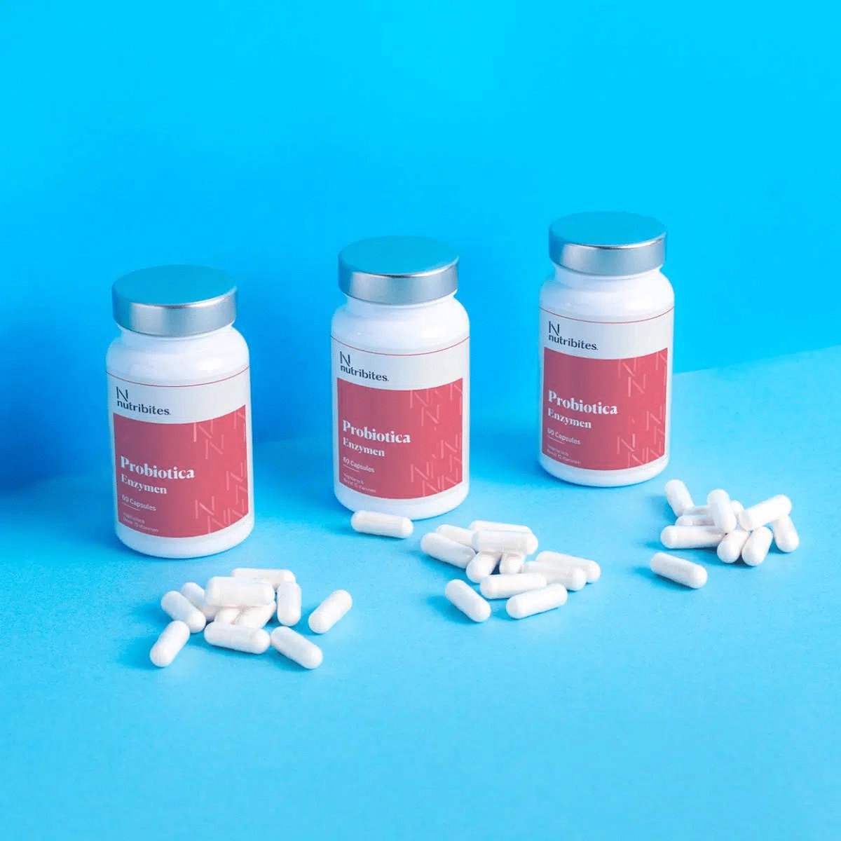 Nutribites Probiotica - Ondersteunt de weerstand - 60 vegetarische ...