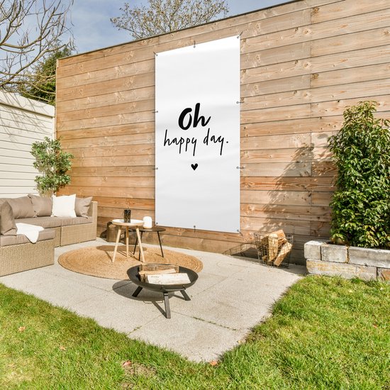 Tuinposter - Zomer - Quotes - Oh happy day - Spreuken - Tuin - 100x200 ...