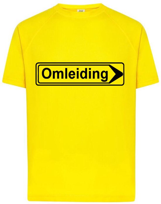 Omleiding Geel T-shirt - shirt | bol