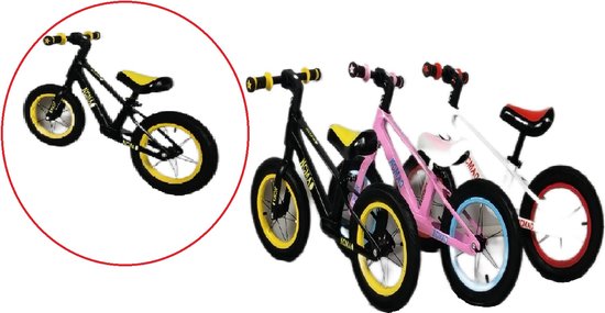 Loopfiets - Traploper - Zonder trapper - 12 inch voor kinderen van 2 3 ...
