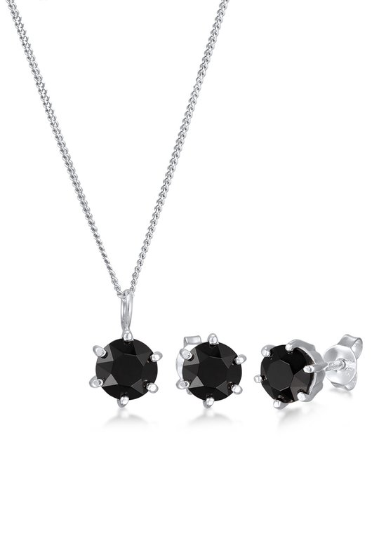 Elli Dames Sieraden Set Dames Solitaire Hanger Set Oorsteker Basis met ...