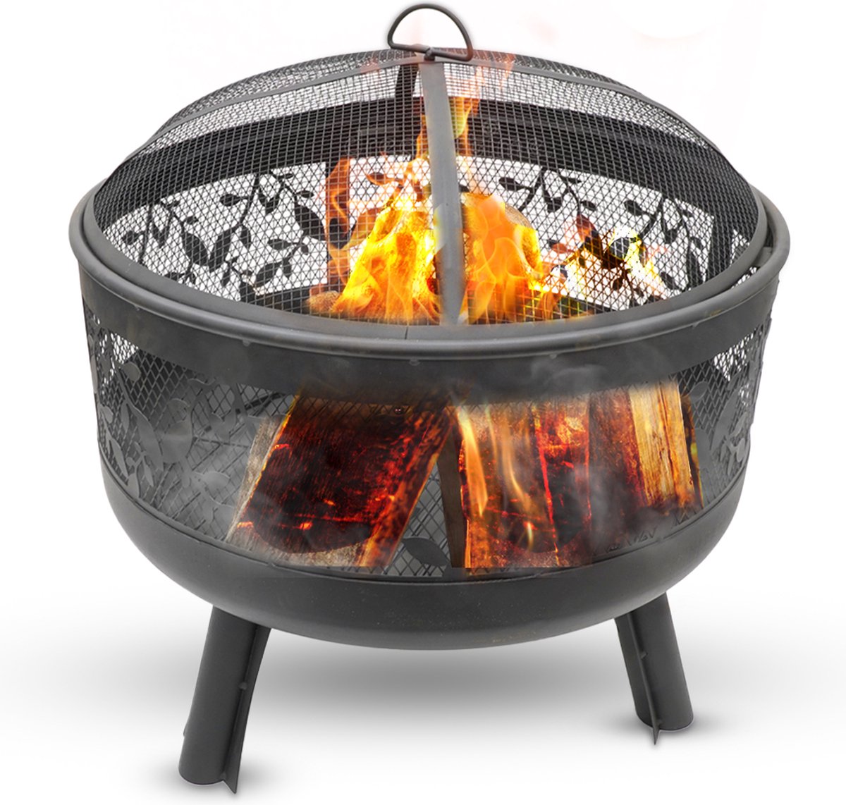 HEAT Outdoor Living Alna Brasero avec Pare-Étincelles - Acier ...