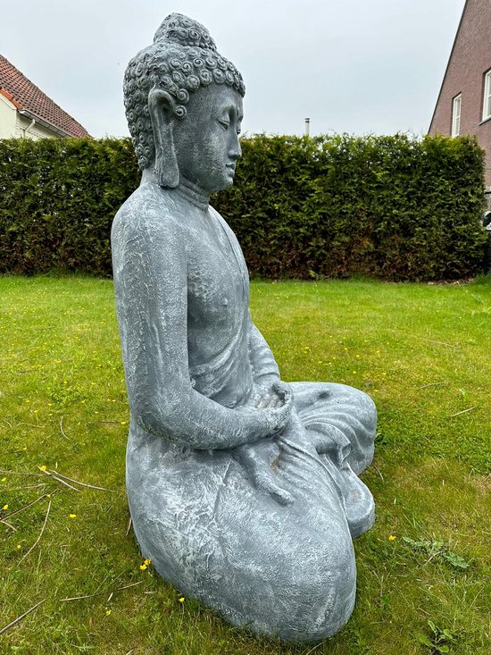 Goodyz- Boeddha Beeld Groot - 160cm Hoog - Beton kleur - | bol
