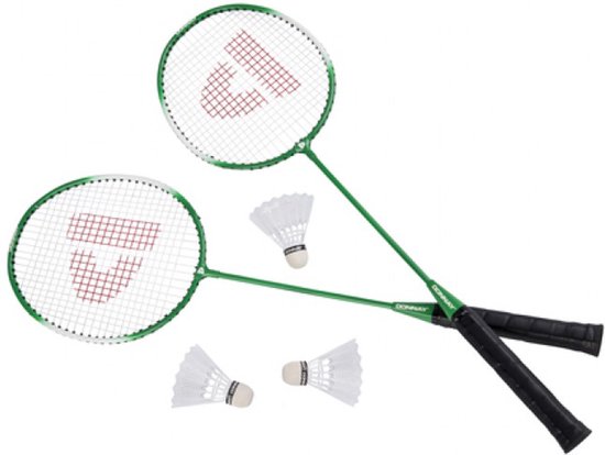 Badminton Set - Inclusief 2 Rackets en 3 Shuttles | bol.