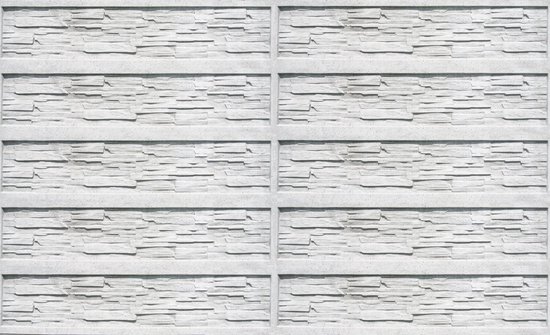 Fotobehang - Vlies Behang - Witte Sierstenen Muur - 312 x 219 cm | bol.com