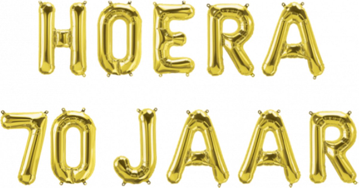Paperdreams - Set folieballonnen Hoera 70 jaar | bol.com