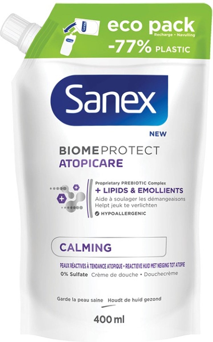 Sanex Douche BioMe Protect Atopicare Calming Navulling (6 x 400ml) | bol