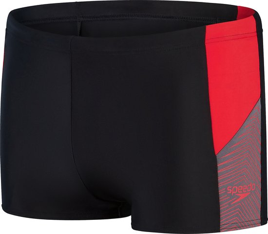 Speedo Dive Aquashort Zwart/Rood Heren Sportzwembroek - Maat 5 | bol.com