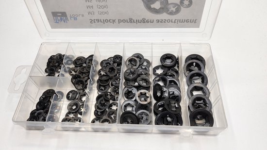 LB Tools professioneel assortiment Starlock borgringen 260 dlg borg ...