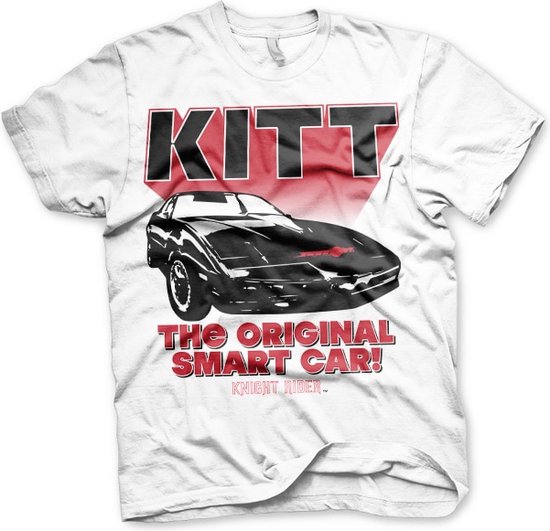 Knight Rider - KITT The Original Smart Car T-Shirt - Small - Wit | bol
