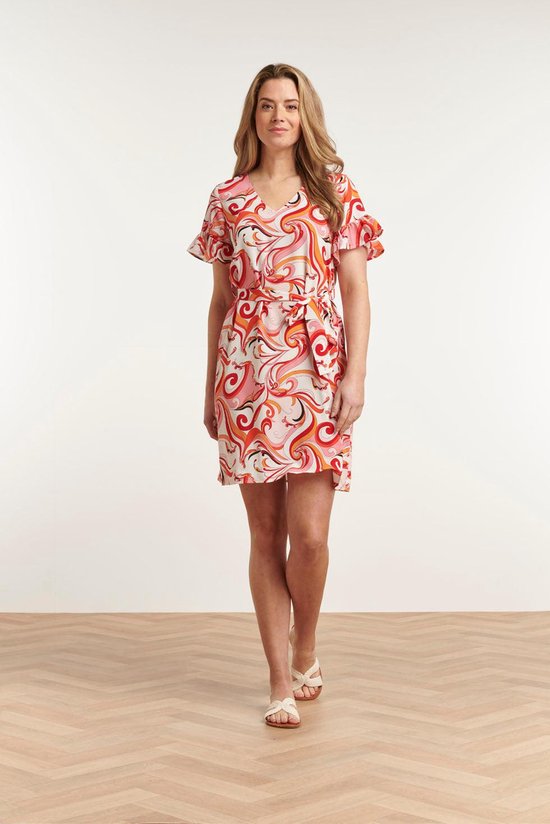 Smashed Lemon - Short Designable Pink And White Mini Dress - white ...