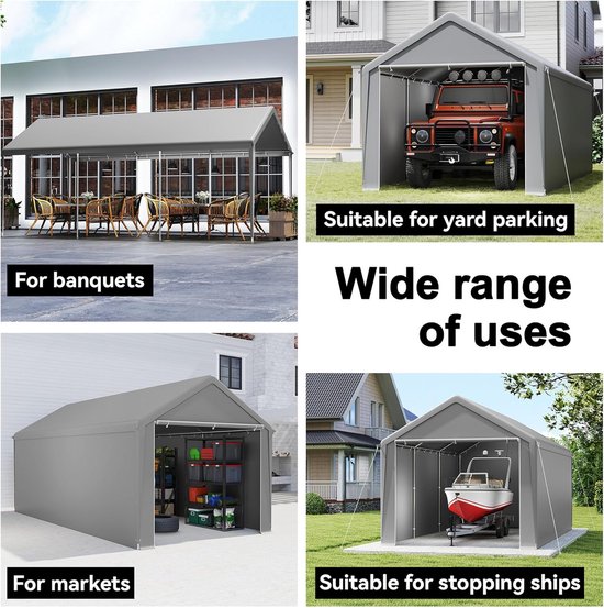 Robuuste Garage Tents & Carport 3x6m voor Auto, SUV en Opslag | bol