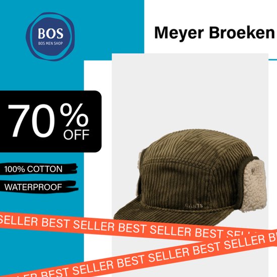 Barts Rayner Cap Wolmix Donkergroen - Petten | bol