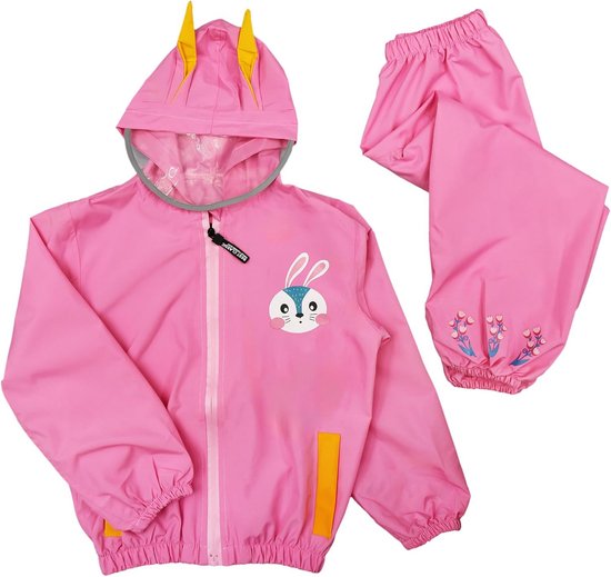 Waterdicht Kinder Regenpak met Capuchon en Dierenpatroon voor Jongens ...