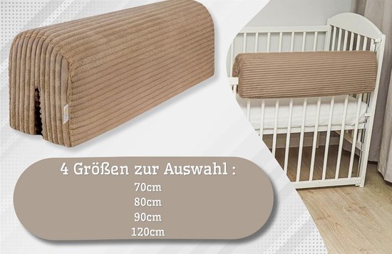 Bedrandbeschermer Kinderbed 80 cm - Valbeveiliging en Comfort voor Baby ...