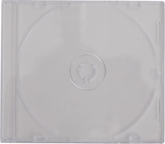 CD/DVD Slimline Hoesjes 5.2mm Dikte - Doorzichtige Achterkant - 100 ...