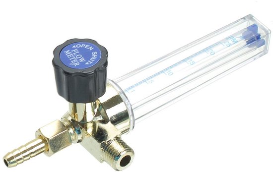 CO2 Argon Gasslang Flowmeter Debietmeter Regulator met Drukmeting | bol