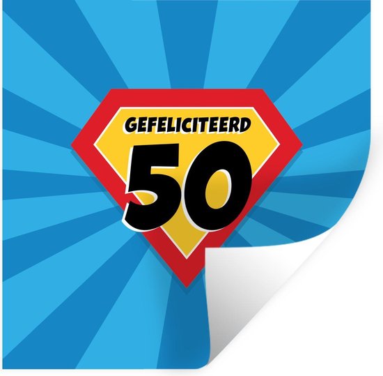 Muurstickers - Sticker Folie - Jubileum cadeau - 50 jaar versiering ...