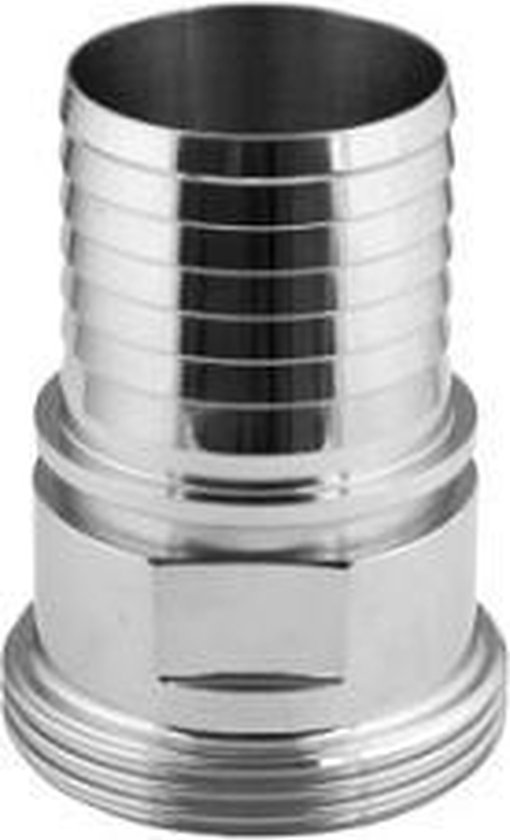 Melkkoppeling - Zuivelkoppeling - DIN 11851 - Slangdraadstuk - DN65 x 63mm - RVS 316 | bol