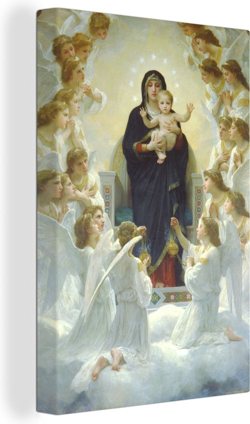 Toile Peinture Vierge aux anges - Tableau de William-Adolphe Bouguereau ...