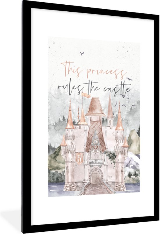 Fotolijst incl. Poster - This princess rules the castle - Quotes ...