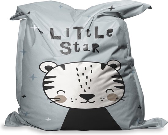 PillowMonkey zitzak - Tijger - Baby - Quotes - 100x140 cm - Binnen en ...