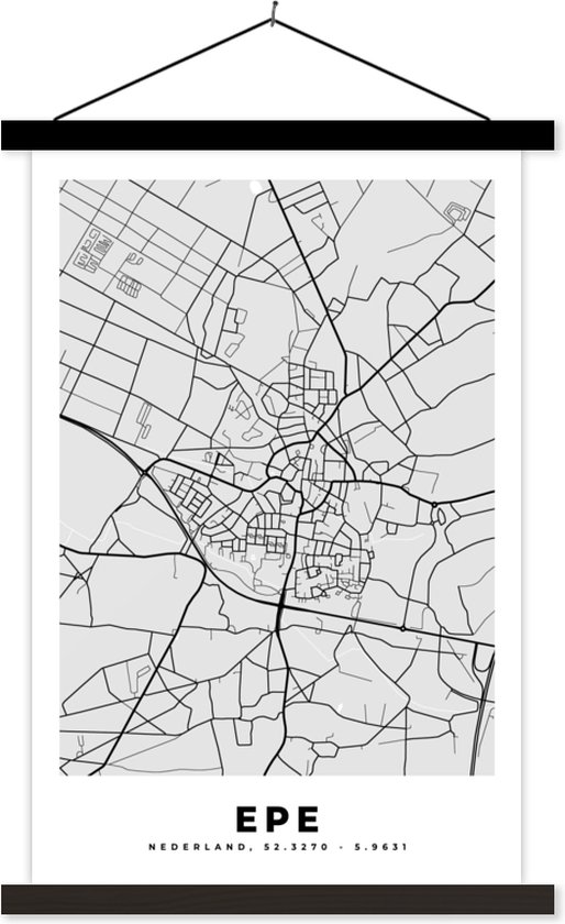 Posterhanger incl. Poster - Schoolplaat - Epe - Plattegrond - Kaart ...
