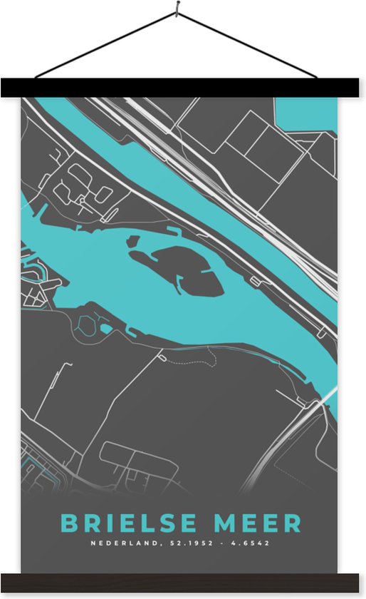 Posterhanger incl. Poster - Schoolplaat - Plattegrond - Kaart - Brielse ...