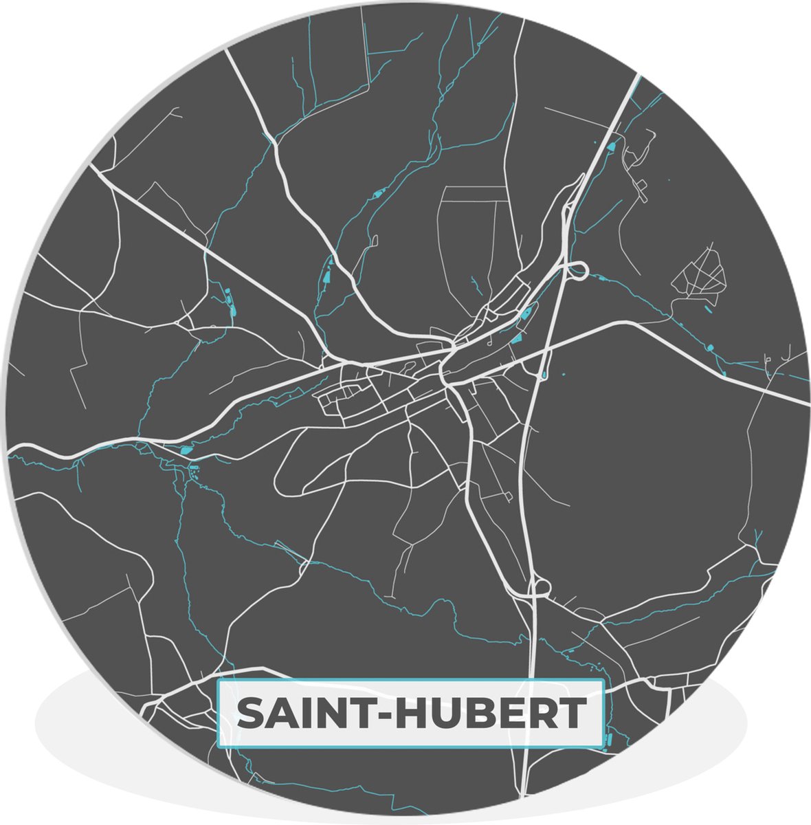 Wall Circle - Wall Circle Inside - België - Saint Hubert - City Map ...