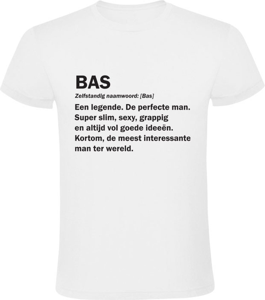 Bas Heren t-shirt | jarig | verjaardag kado | verjaardagkado | grappig ...