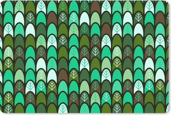 Bomen - Patroon - Groen | bol.com