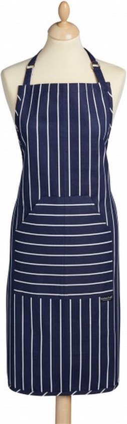 keukenschort 90 x 70 cm katoen blauw/wit | bol.com