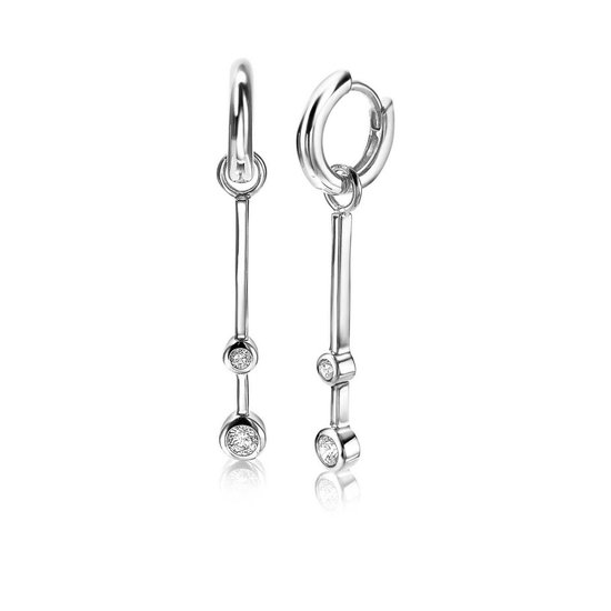 Zinzi zilveren oorringen inclusief oorbedels Z194-CH1952 | bol.com