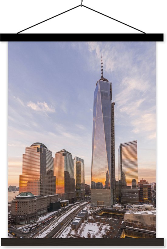 Posterhanger incl. Poster - Schoolplaat - Het One World Trade Center in ...