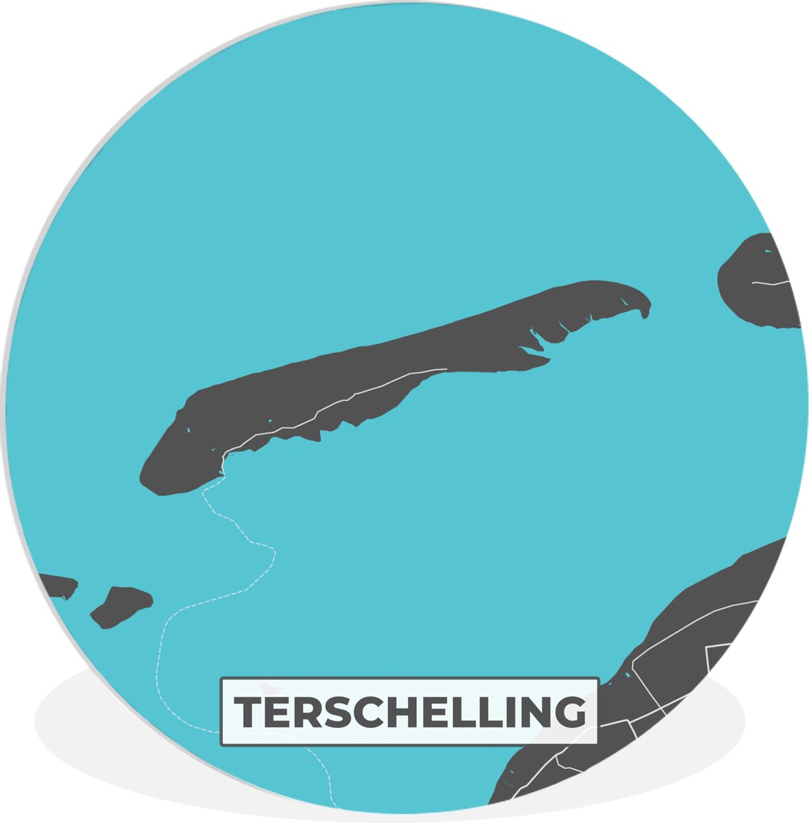 Wall Circle - Wall Circle Indoor - Map - Island - Terschelling - City ...